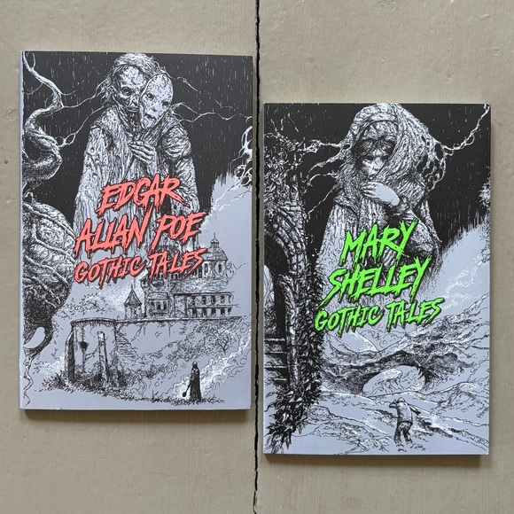 Other | 2 Edgar Allan Poe Mary Shelley Gothic Tales Goth Gift Horror ...